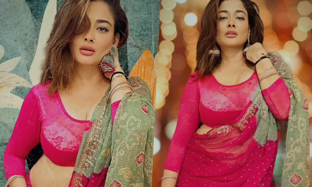 സാരിയിൽ അതീവ ഗ്ലാമറസായി കിരൺ റാത്തോഡ് - Screenima